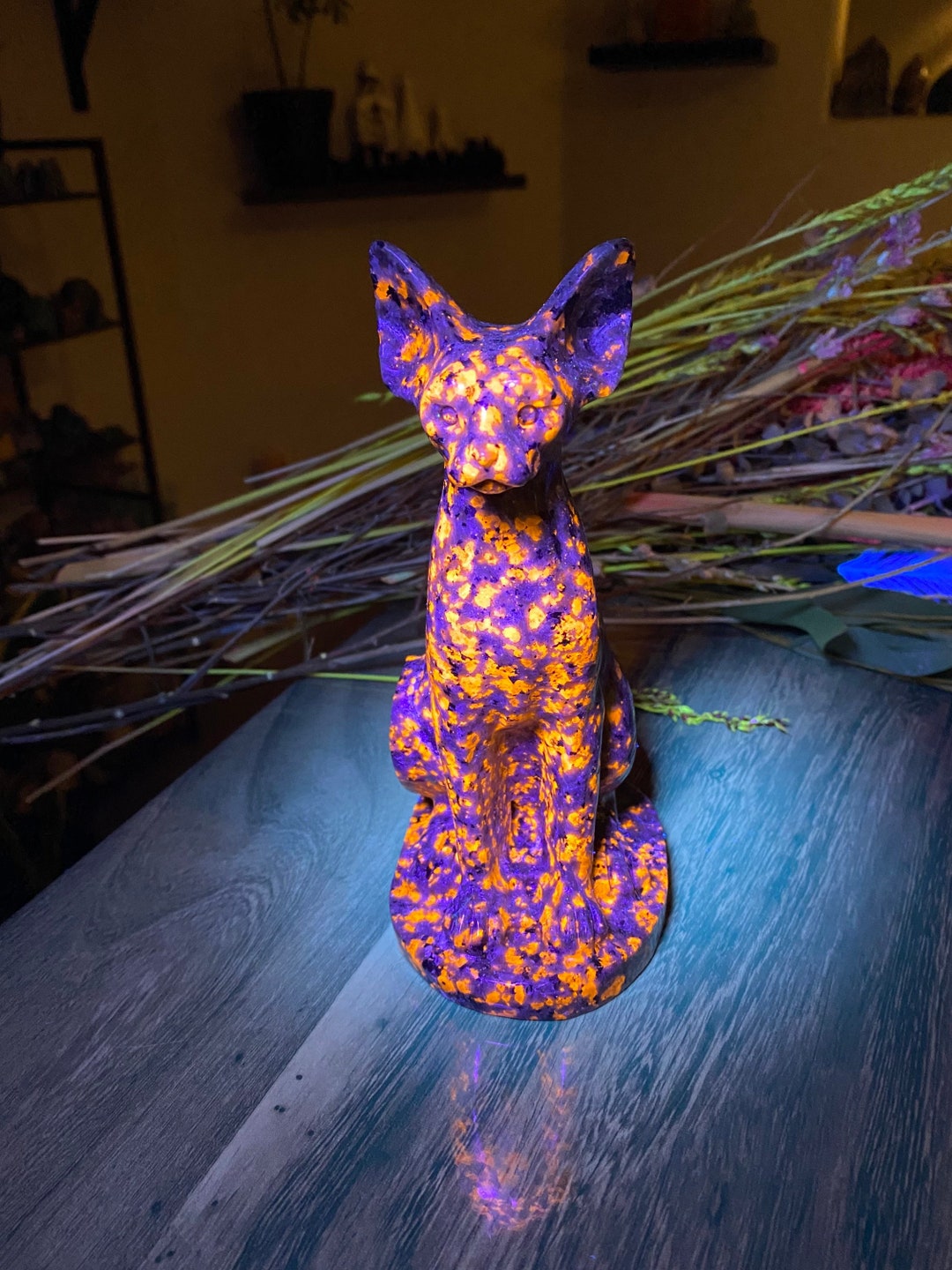 2.5lb Yooperlite Sphinx Cat Crystal | Natural Polished Yooperlite Stone ...