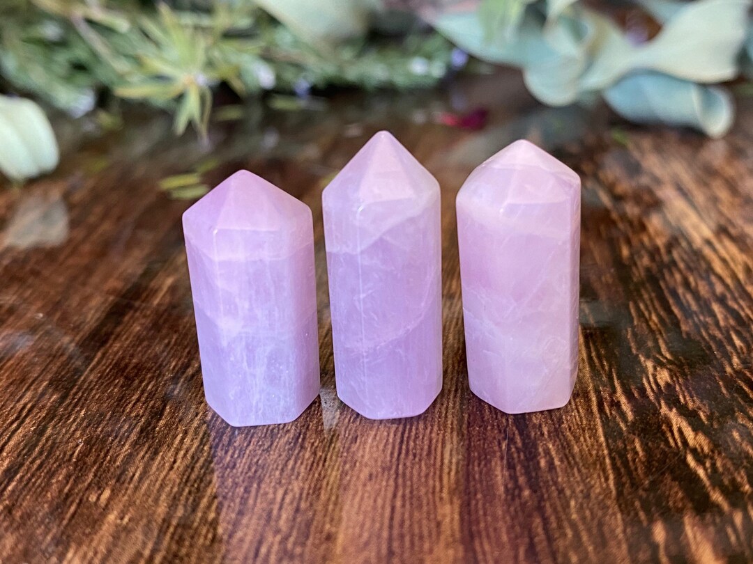 Kunzite Crystal Tower Point Mini | Natural Carved and Polished Kunzite ...