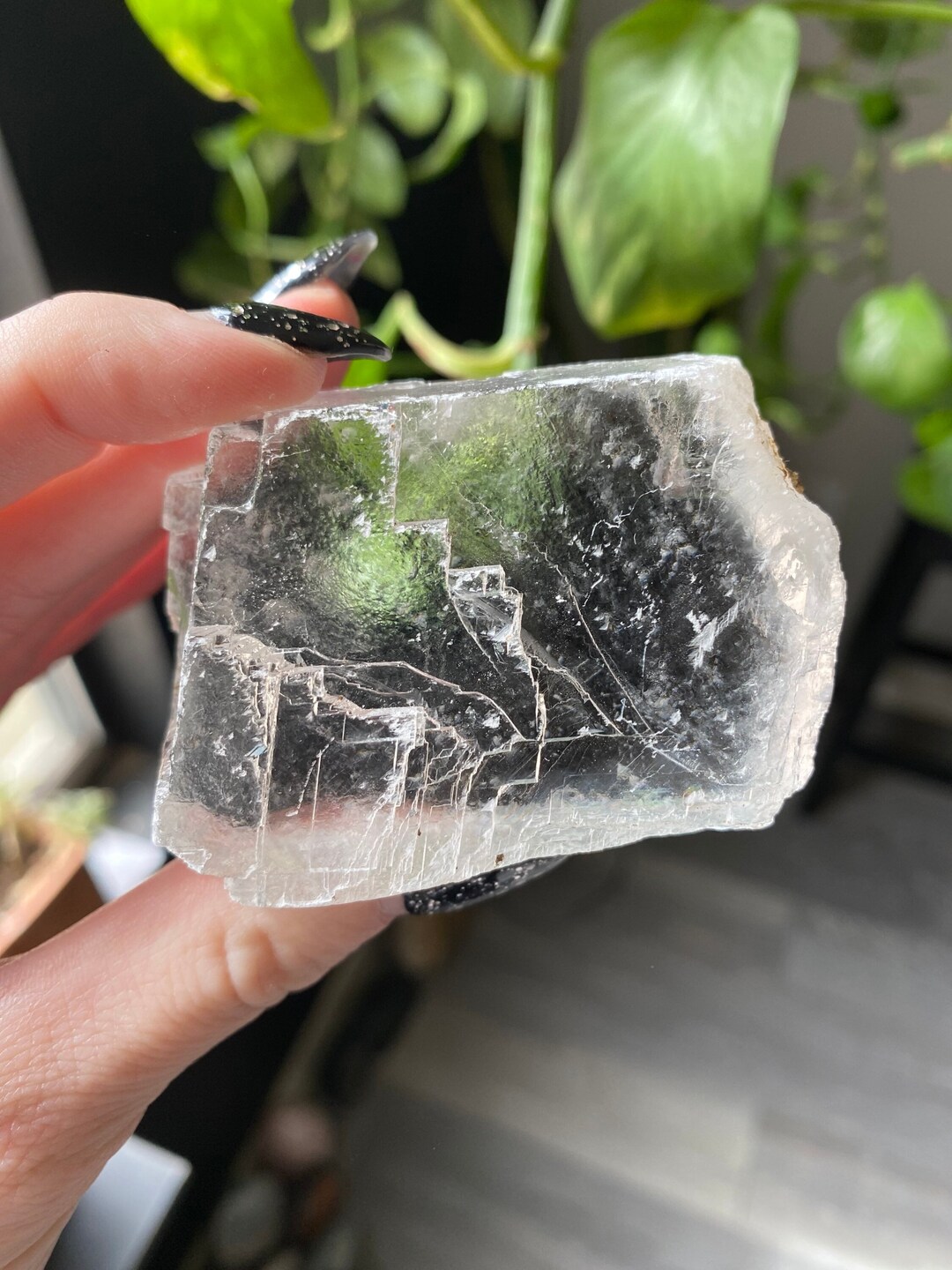 Clear Calcite Crystal | Natural Raw Rough Stone From India ...