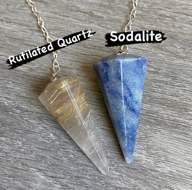 Crystal Pendulum Spiritual Healing Dowsing Tool Chakra - Etsy