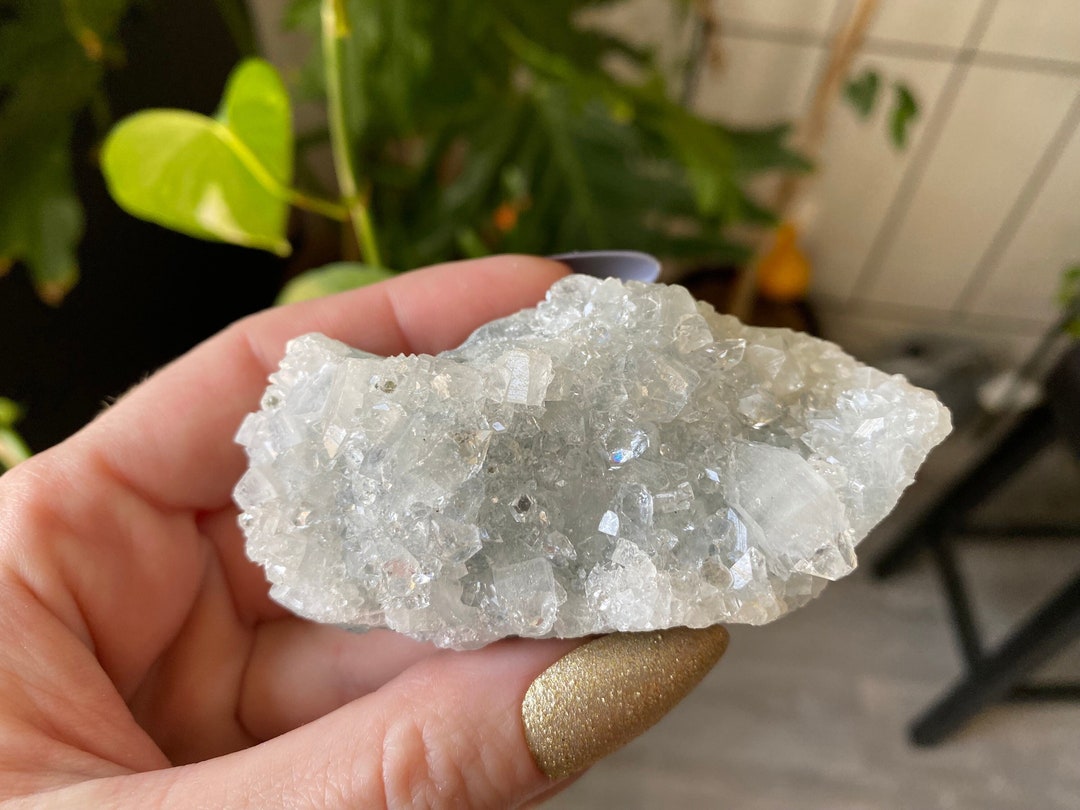 Zeolite Crystal Cluster | Natural Raw Rough Apophyllite & Quartz Stone ...