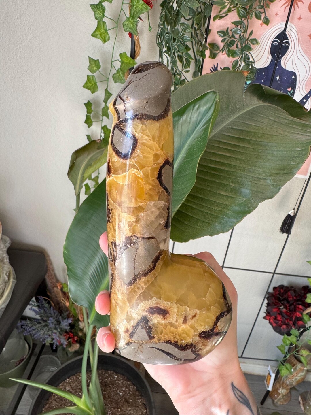 2.5lb Septarian Stone Penis Crystal | Natural Stone Carved & Polished ...