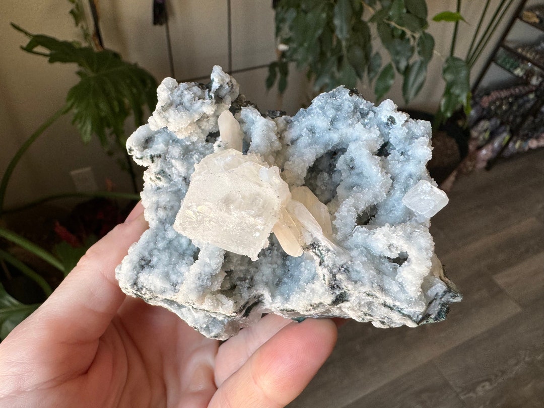 Zeolite Crystal Cluster | Natural Raw Rough Chalcedony Calcite and ...