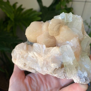 1.4lb Stilbite & Apophyllite Crystal Cluster | Natural Raw Rough ...