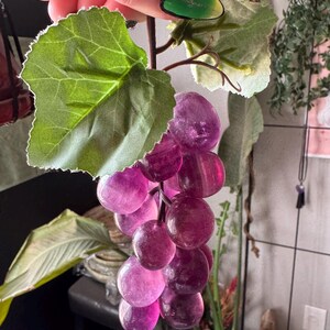 Purple Fluorite Grape Cluster Crystal | Carved and Polished Natural ...