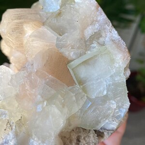 1.4lb Stilbite & Apophyllite Crystal Cluster | Natural Raw Rough ...