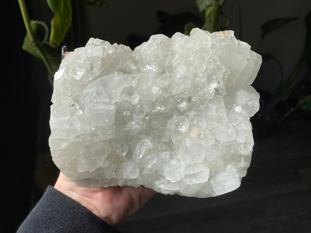 3lb Apophyllite Crystal Cluster | Natural Raw Rough Stone From India ...