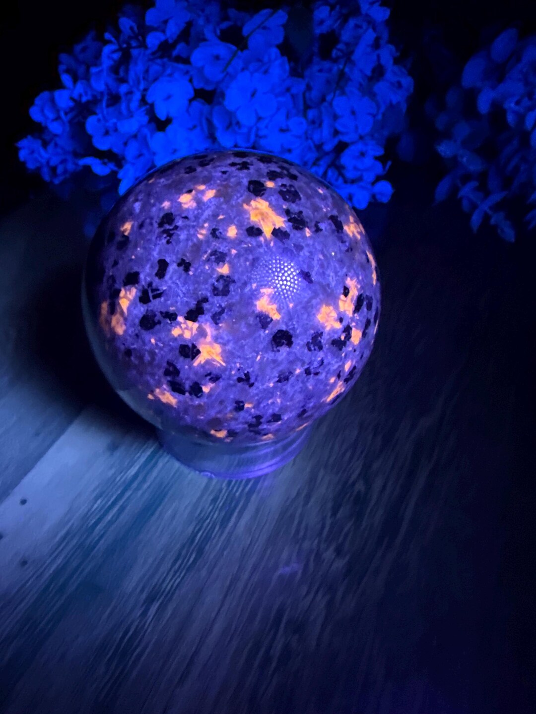 1lb Yooperlite Sphere Crystal | Natural Polished & Carved Stone Smooth ...