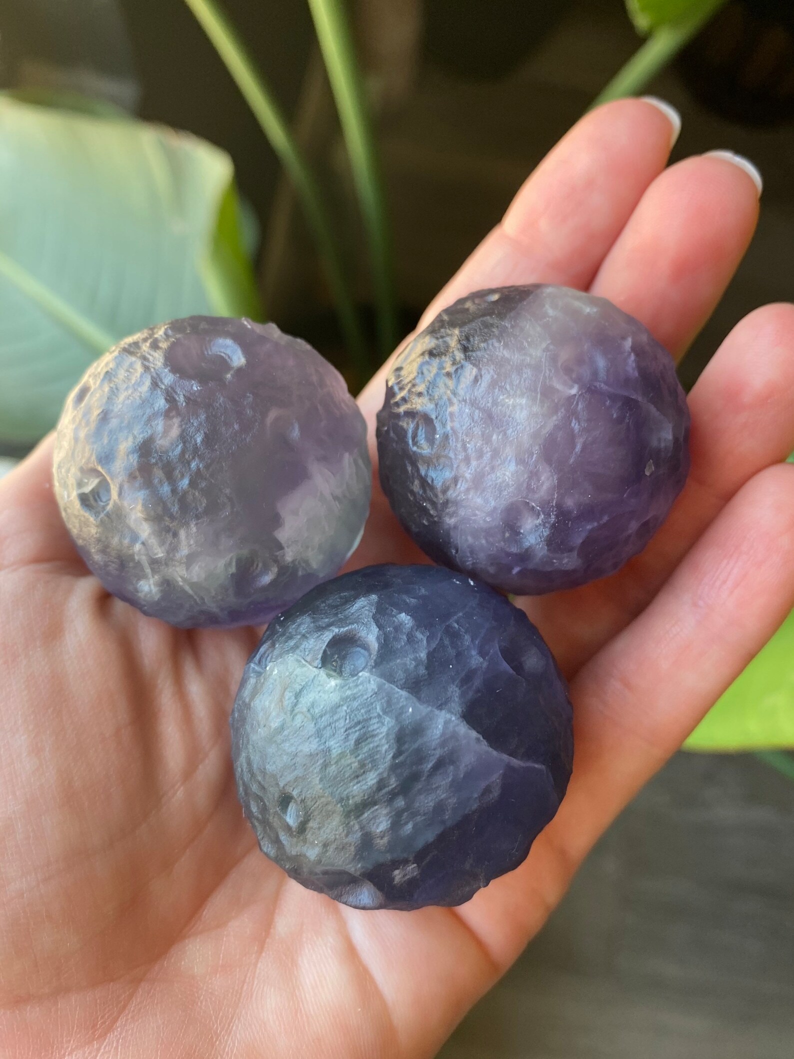 Crystal Full Moon Carved Natural Stone Lepidolite Howlite - Etsy