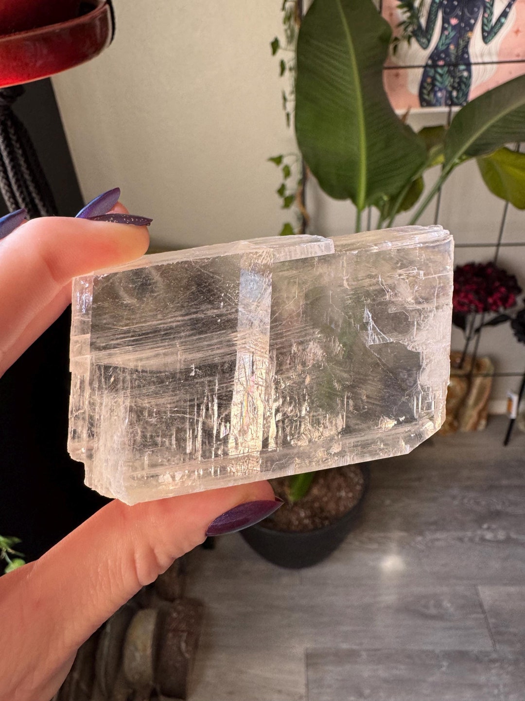Clear Calcite Crystal | Natural Raw Rough Stone From India ...