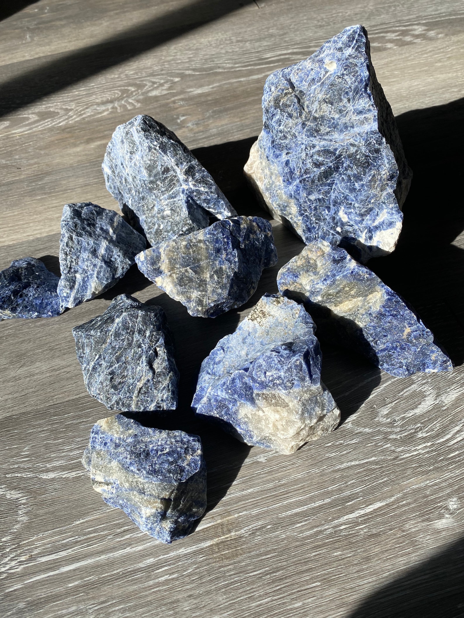 Sodalite Rough Raw Stone Natural Mineral and Gemstone | Etsy