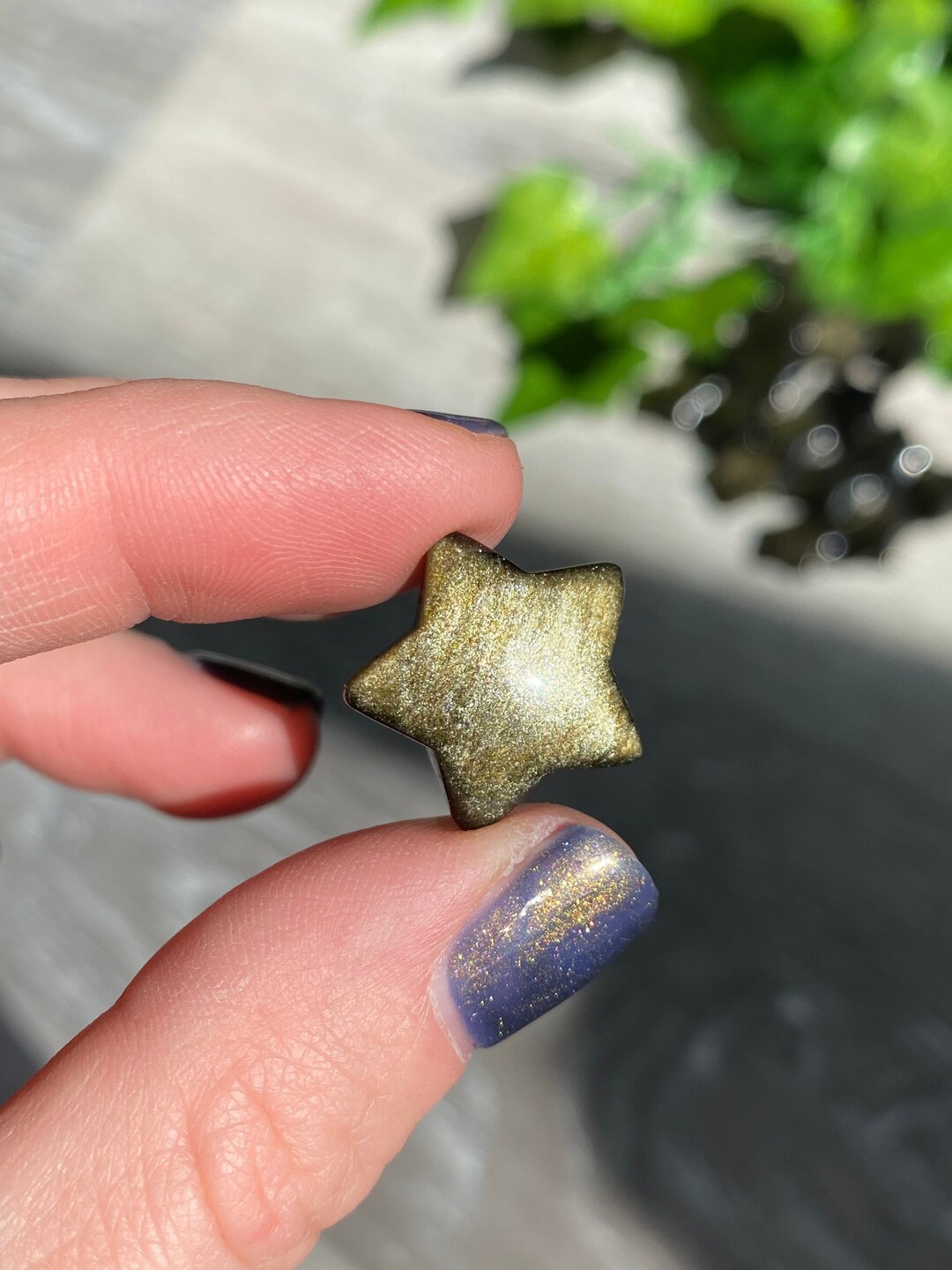 Black Obsidian Gold Sheen Star Mini | Crystal Metaphysical Healing and ...