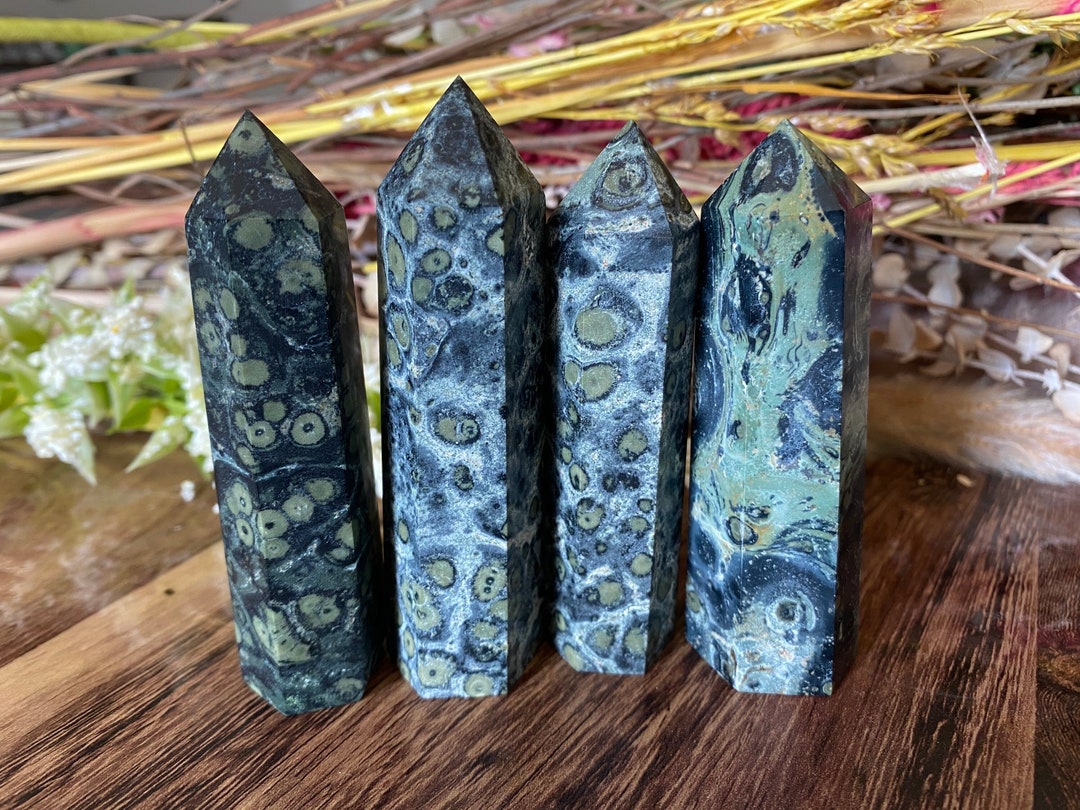 Kambaba Jasper Tower Point Crystal | Natural Kambaba Jasper Stone ...
