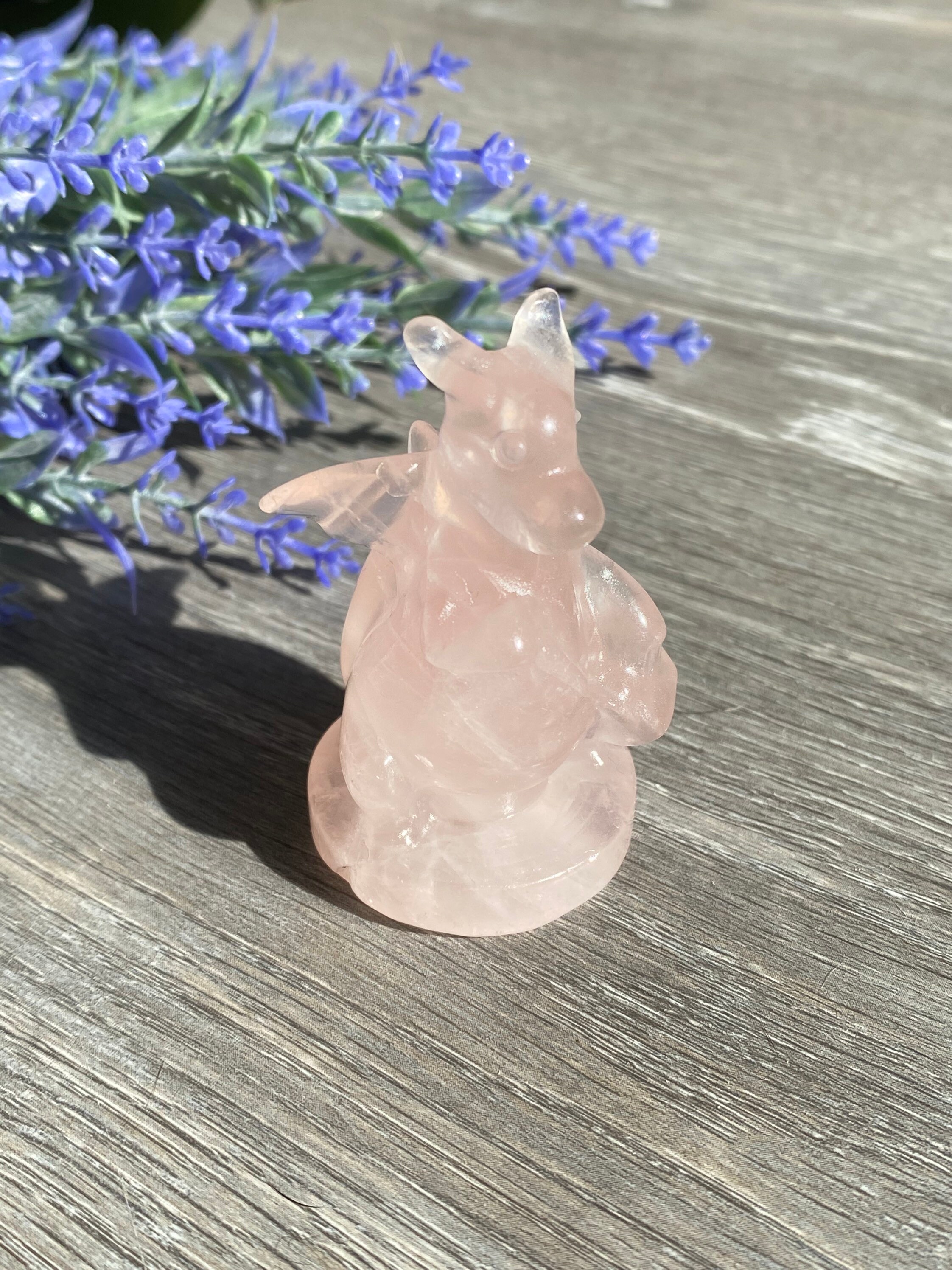 Rose Quartz Dragonite Crystal Natural Rose Quartz Stone | Etsy