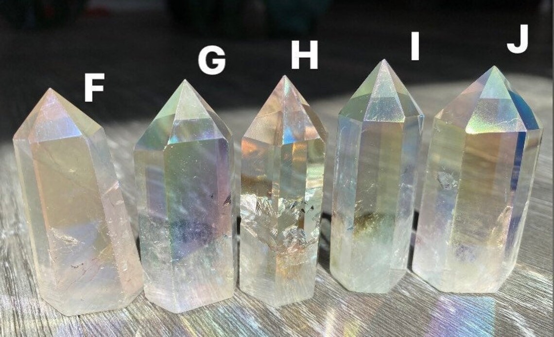 Angel Aura Quartz Crystal Tower Point Generator Metaphysical | Etsy