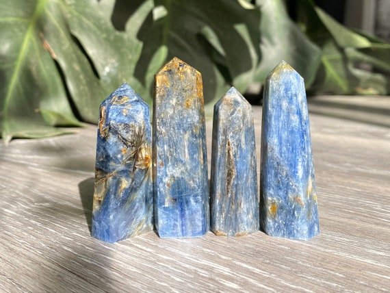 Blue Kyanite Tower Point Natural Stone Metaphysical Home | Etsy