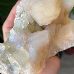 1.4lb Stilbite & Apophyllite Crystal Cluster | Natural Raw Rough ...