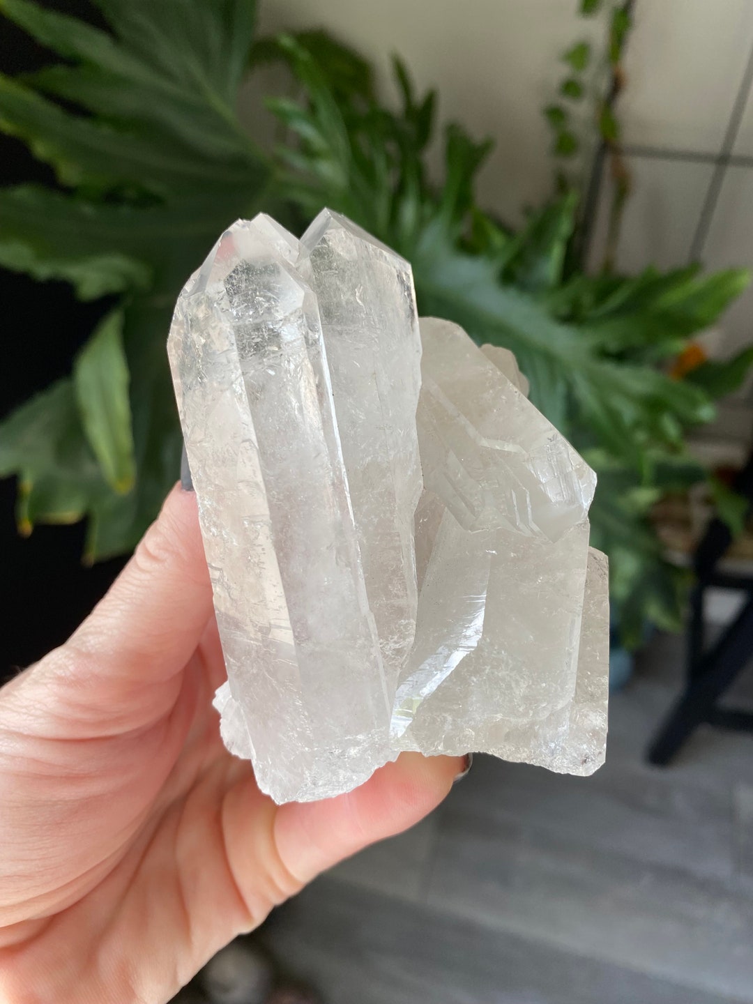 Clear Quartz Crystal | Natural Stone Rough Raw Cluster | Metaphysical ...