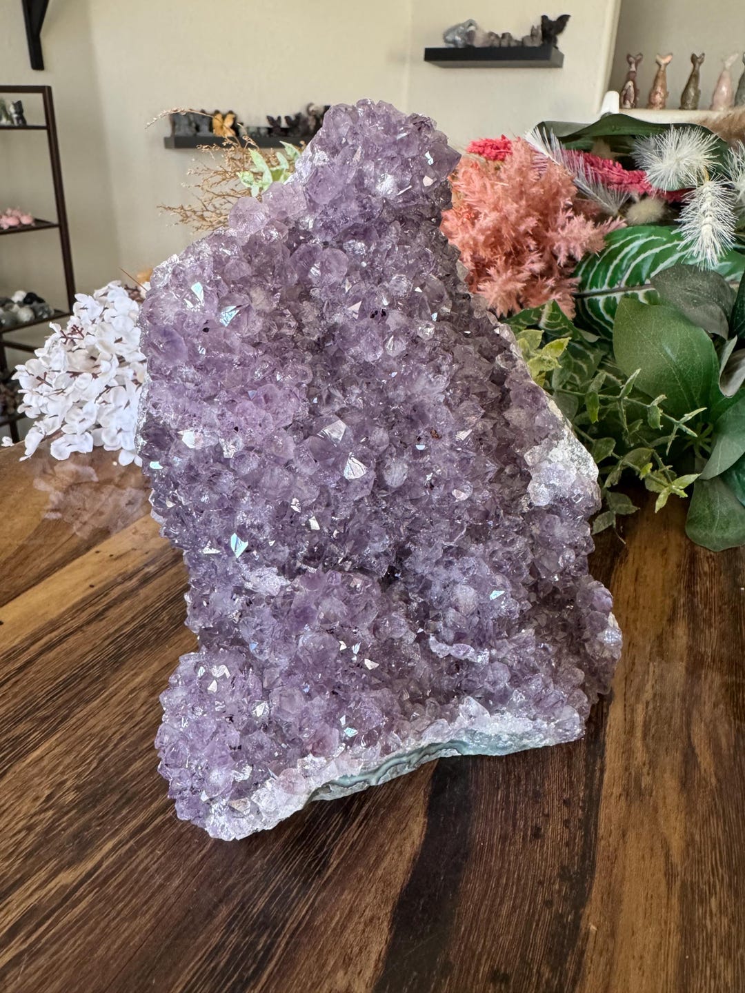 4.6lb Amethyst Crystal Cluster Free Form Base Cut | Natural Raw Rough ...