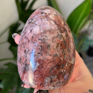 Red Feldspar Crystal Free Form | Natural Carved and Polished Stone ...
