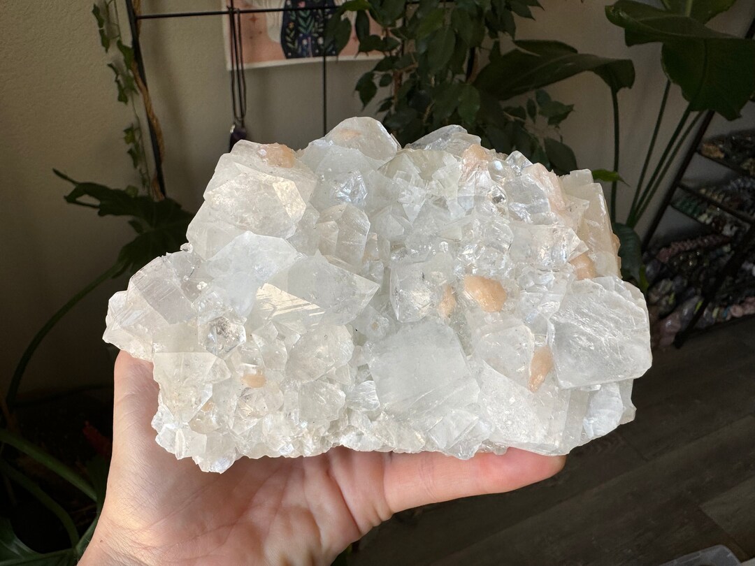 1.8lb Zeolite Crystal Cluster | Natural Raw Rough Apophyllite With ...