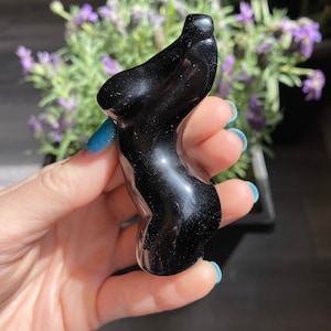 Black Obsidian Female Body Goddess Crystal | Natural Black Obsidian ...