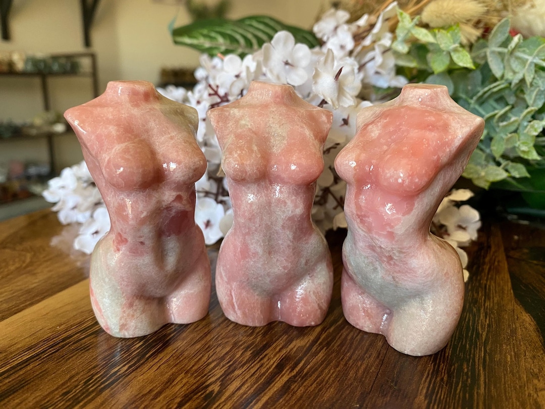 Pink Opal Goddess Body Crystal | Natural Carved and Polished Stone ...