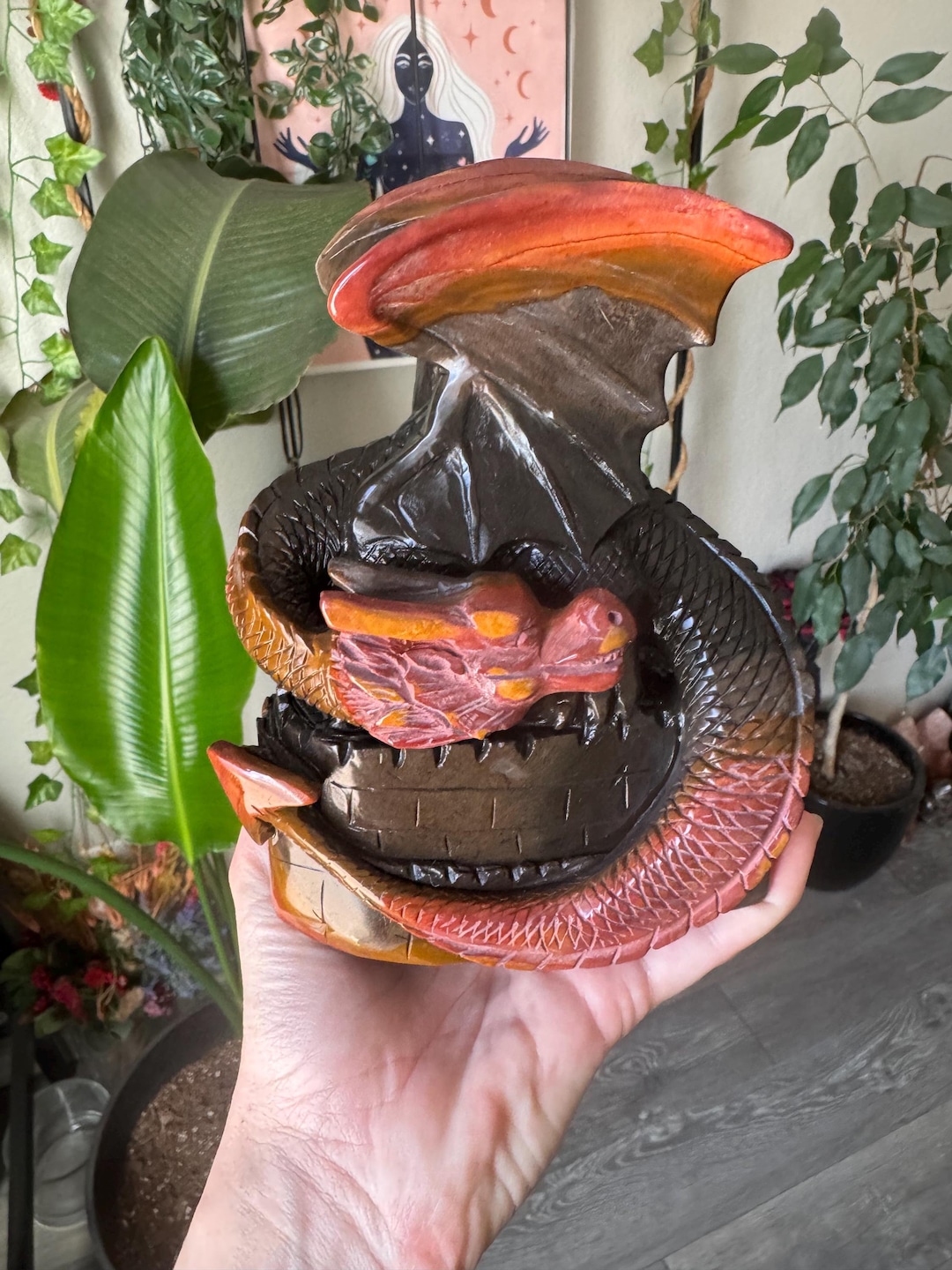 3.9lb Polychrome Jasper Dragon Crystal Large | Desert Jasper Polished ...