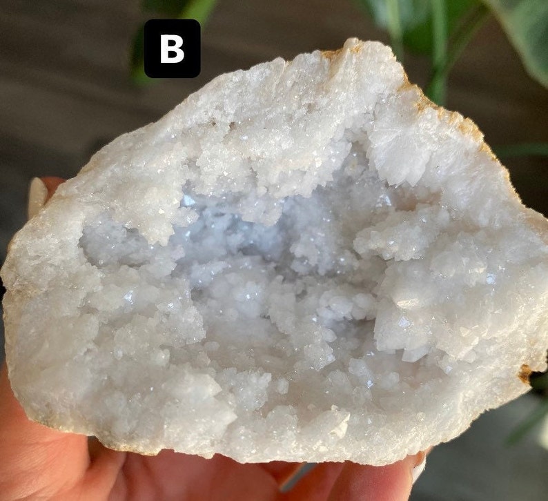 Clear Quartz Cluster Geode Half Natural Raw Metaphysical - Etsy