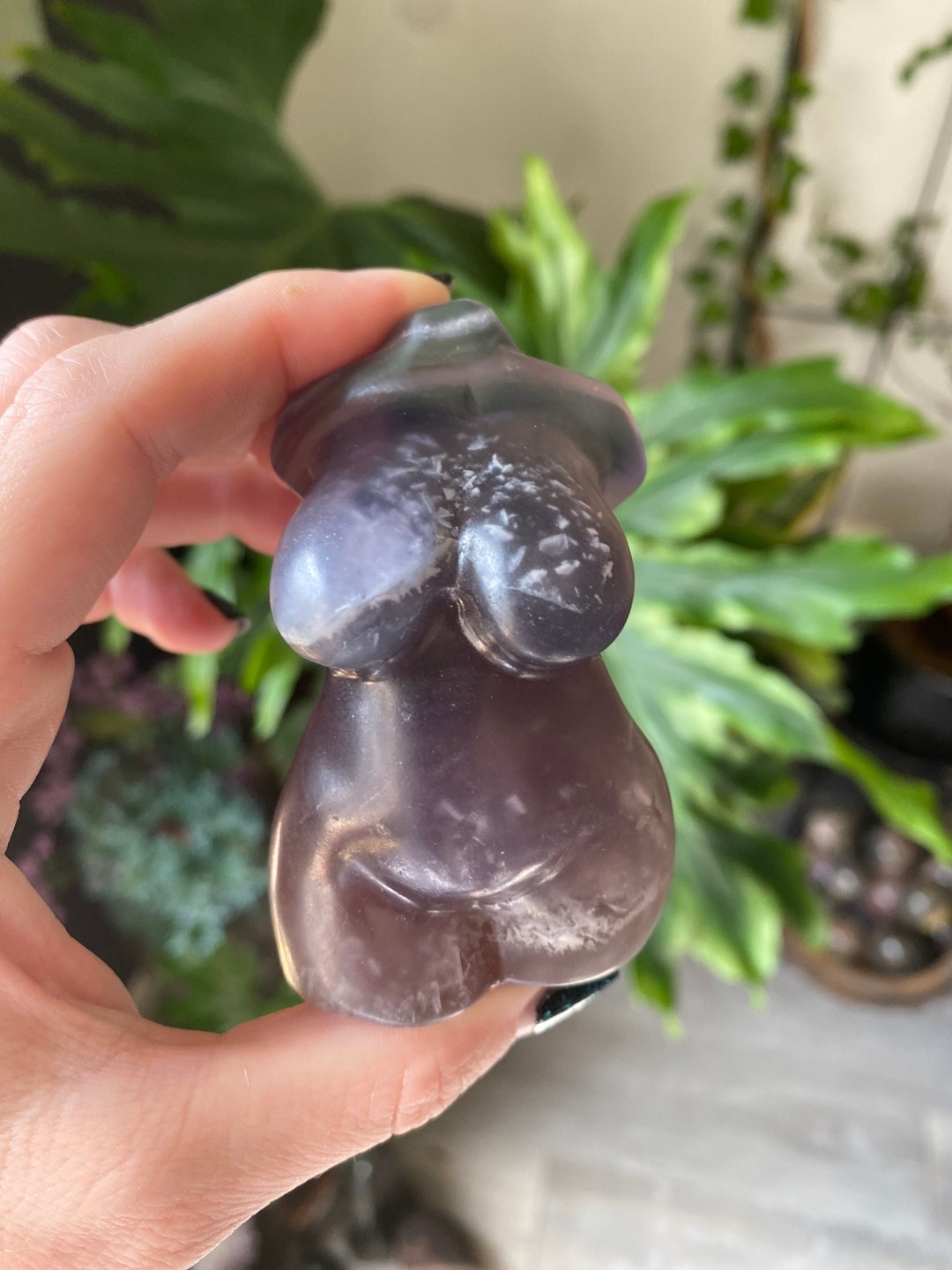 Fluorite Goddess Body Crystal | Carved and Polished Natural Fluorite ...