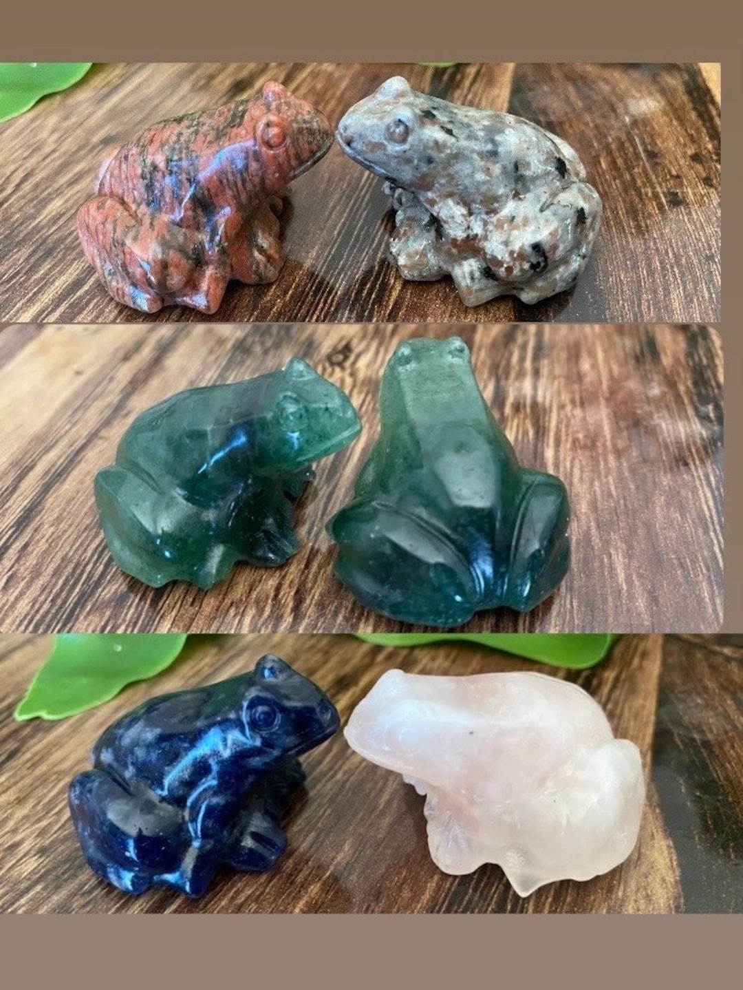 Crystal Frog Assorted | Carved Natural Stone Toad | Witchy Animal Home ...