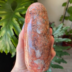 2.7lb Red Feldspar Crystal Free Form Natural Carved and Polished Stone ...