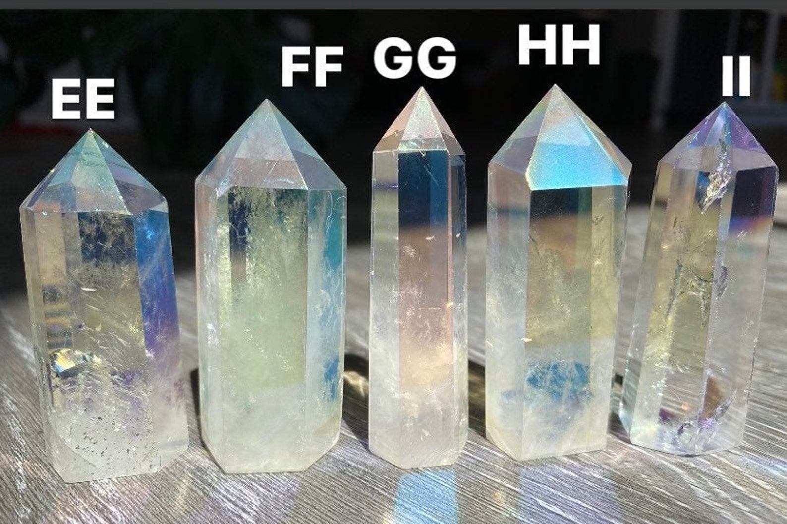 Angel Aura Quartz Crystal Tower Point Generator Metaphysical | Etsy