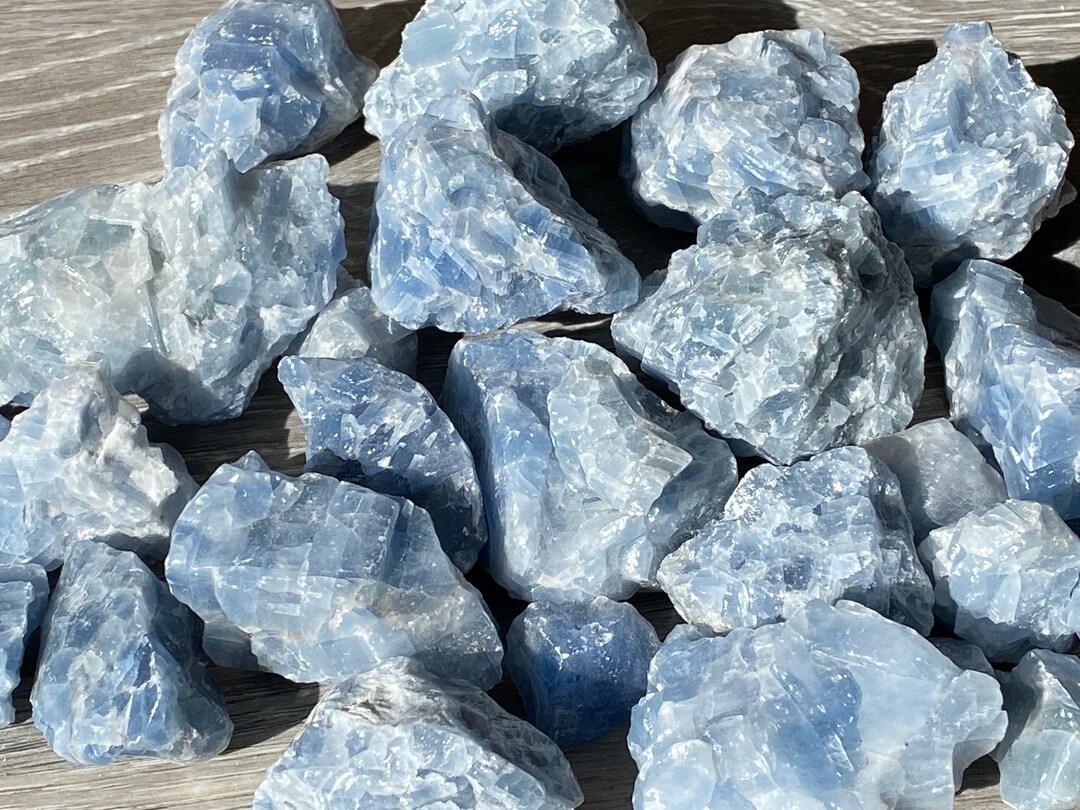 Blue Calcite Raw Rough Natural | All Sizes - Small Medium Large XL ...