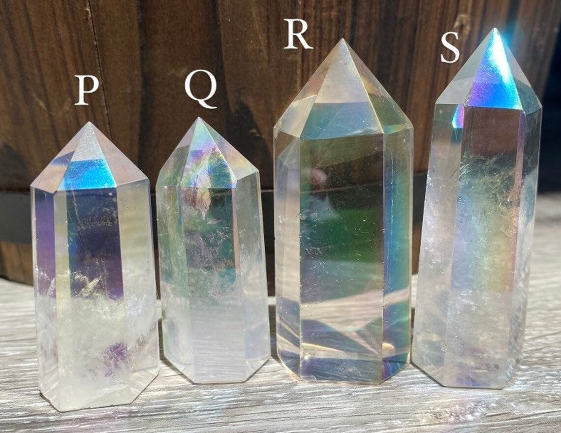Angel Aura Quartz Crystal Tower Point Generator Metaphysical | Etsy