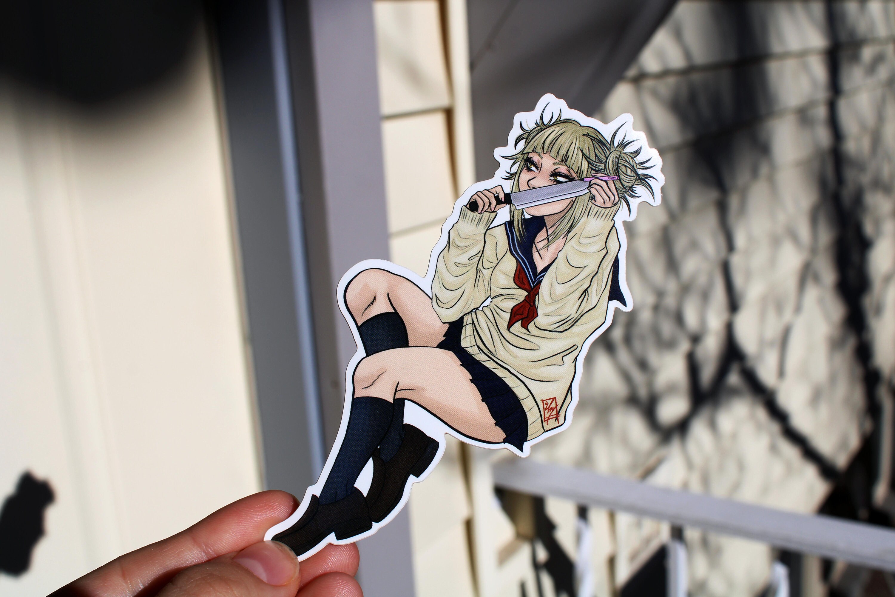 Knife Wife Toga Himiko MHA Illustrated Vinyl Sticker Anime | Etsy UK