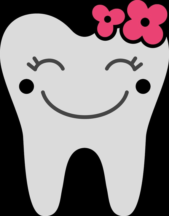 Baby Girl Tooth SVG | Etsy