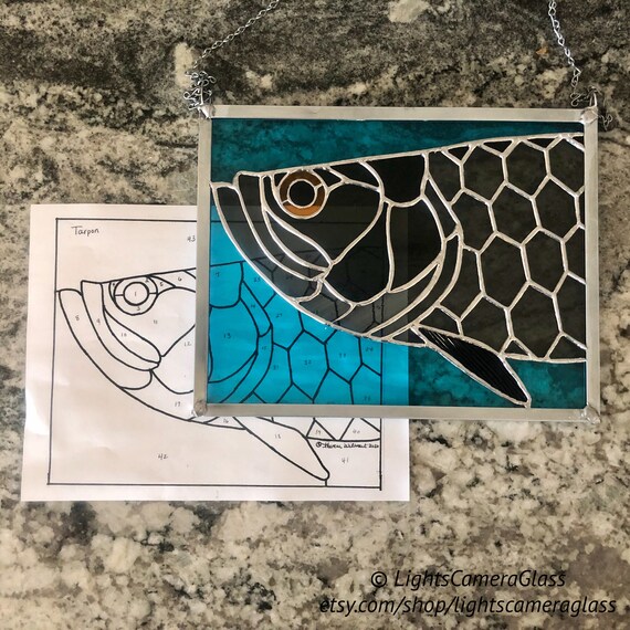 Stained Glass Bonefish Stained Glass Window Fish In Hi Res Stock