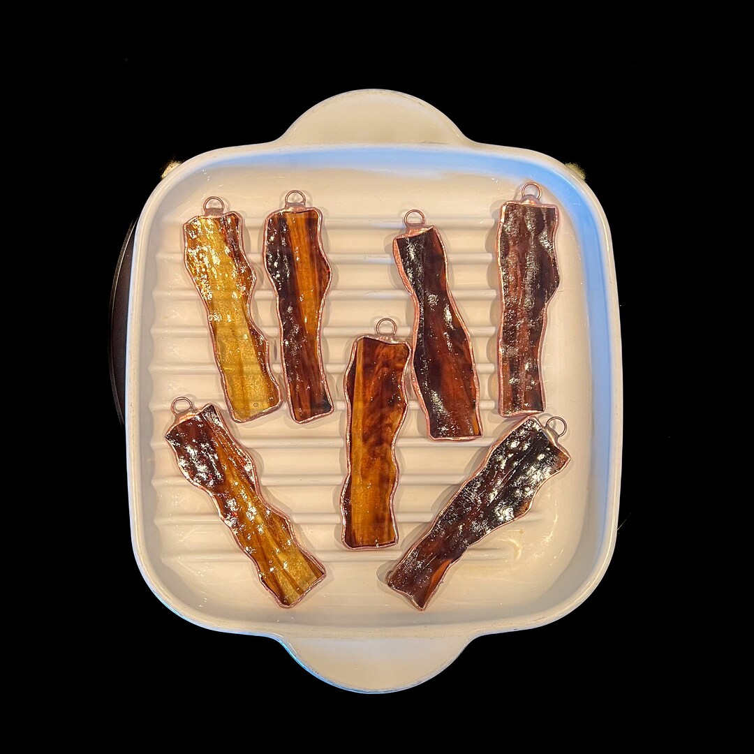 Stained Glass Bacon Suncatcher-bacon Suncatcher-bacon Ornament-bacon ...