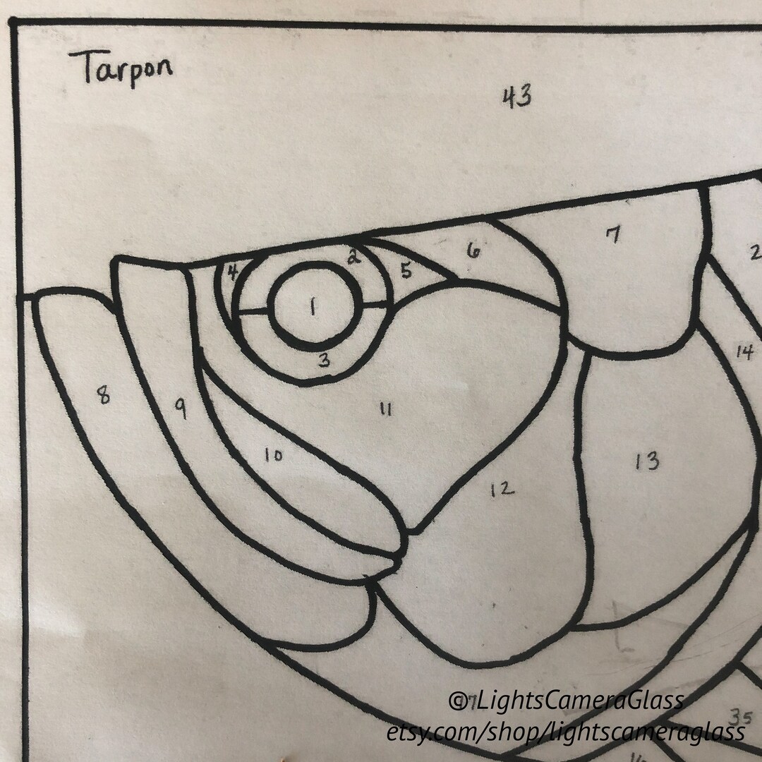 Tarpon Stained Glass Pattern-fish Stained Glass Pattern-sportfish ...