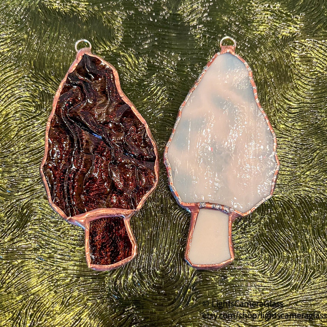 Suncatcher-stained Glass Morel Mushroom-morel Mushroom-morel Mushroom ...