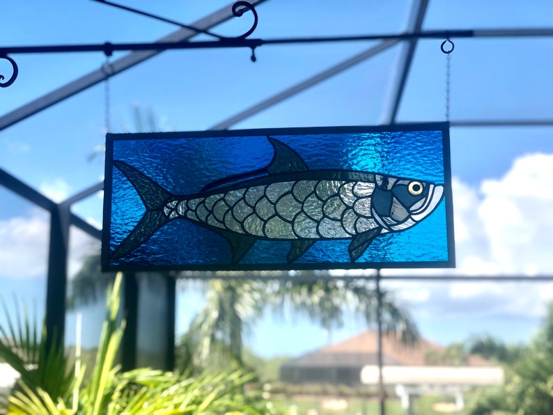 Tarpon Stained Glass Pattern-fish Stained Glass - Etsy