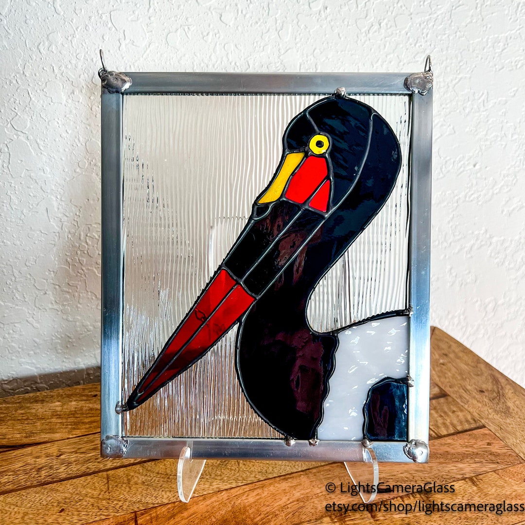Saddle-billed Stork-stained Glass Saddle-billed Stork-stork Suncatcher ...
