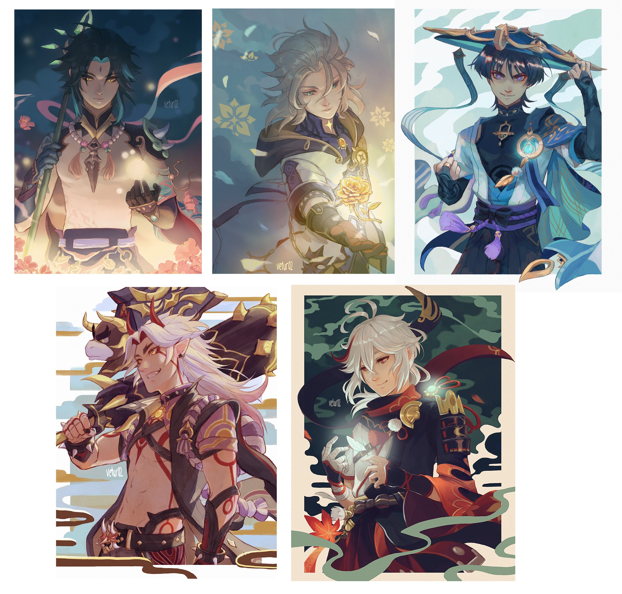 Genshin Impact Fanart Prints - Etsy