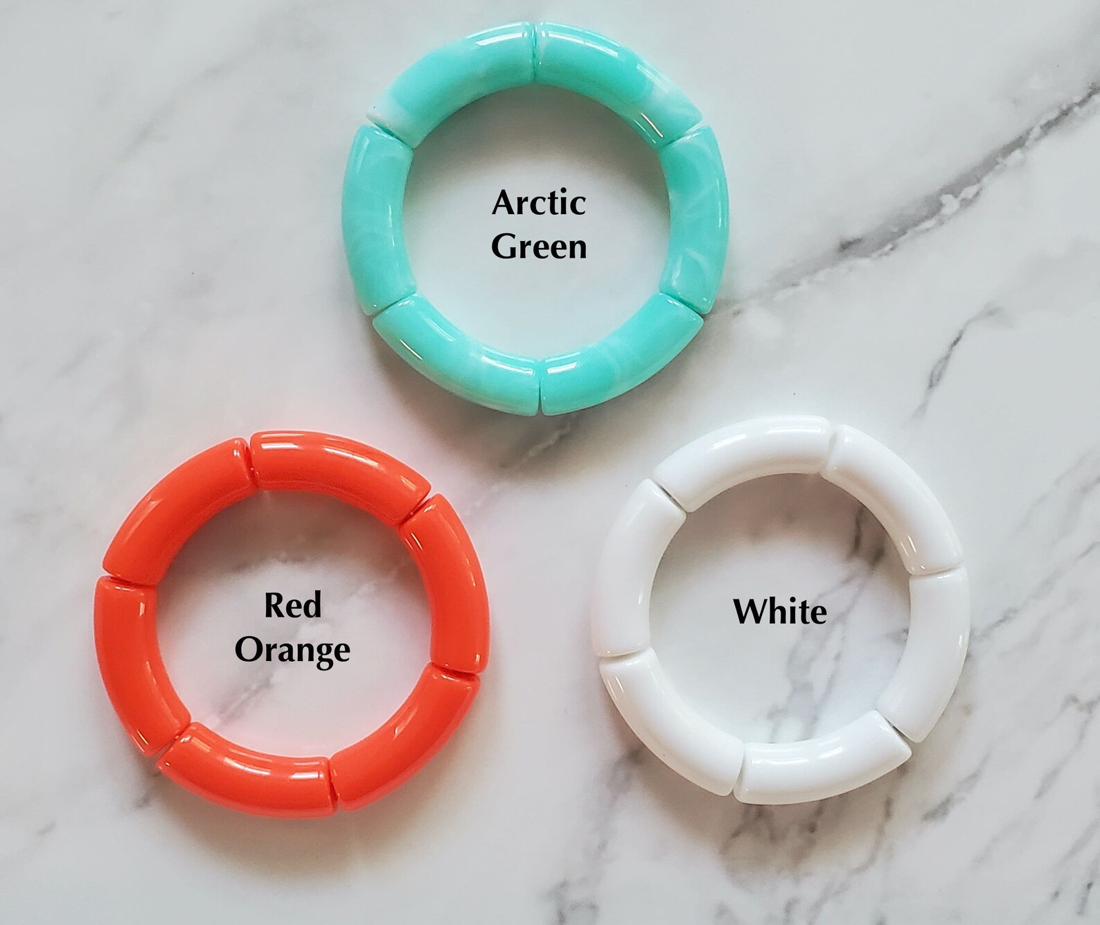 Summer Acrylic Stackable Bracelets Pool Swim Jewelry Tube - Etsy