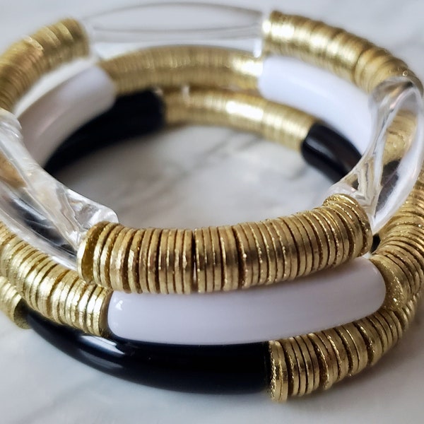 Gold Tube Bracelet - Etsy