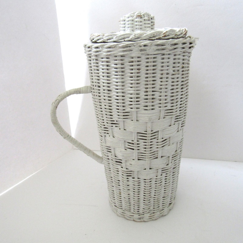 Wicker Pitcher - Etsy
