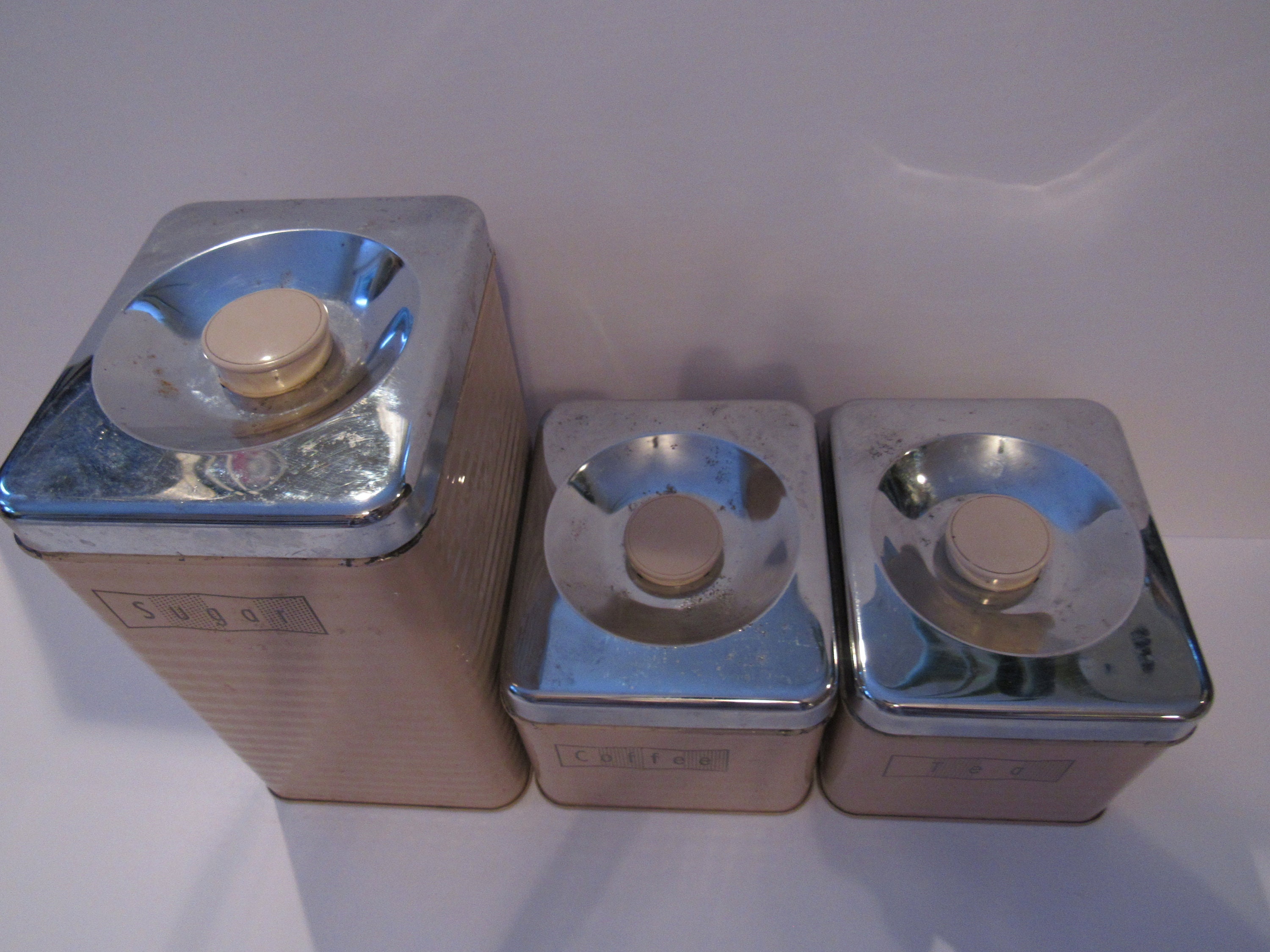 Vintage Retro Mid Century Maid of Honor Beige and Chrome Kitchen ...