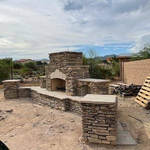 Maricopa Fireplace Design - DIY Outdoor Fireplace Plan - Etsy