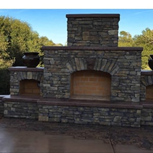 Maricopa Fireplace Design - DIY Outdoor Fireplace Plan - Etsy